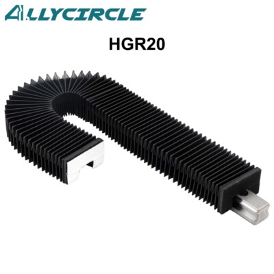 HGR20 Bellow Linear Guide Rail Dust Cover Cloth 200-1000MM for CNC ...