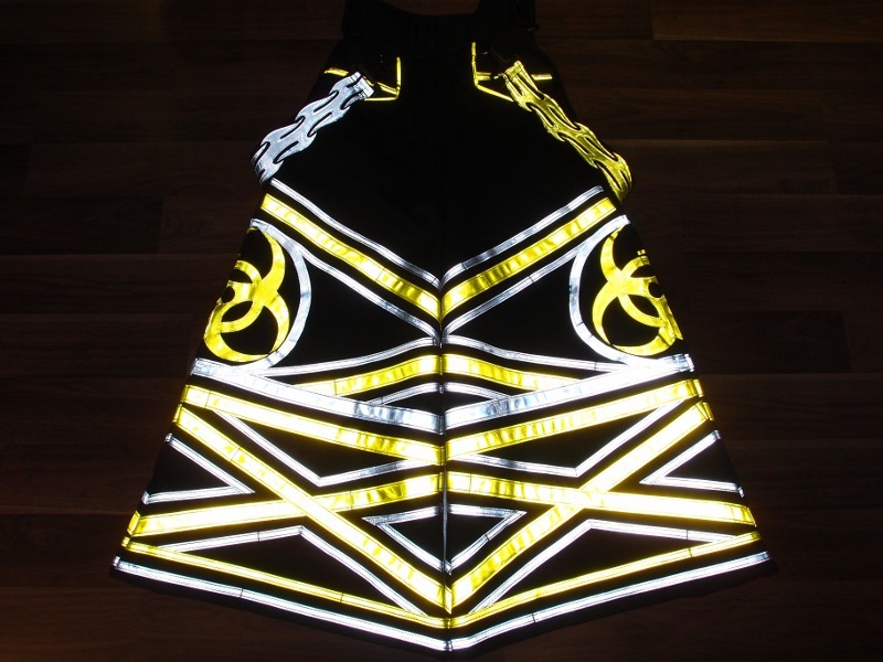 Heatwave phat pants rave gear reflective dance wear hardstyle reflector ...