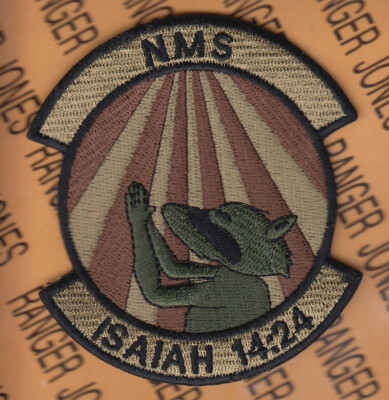 USAF Air Force Cyber NMS Command ISAIAH 14:24 3.5" OCP w/ NO HOOK patch ...