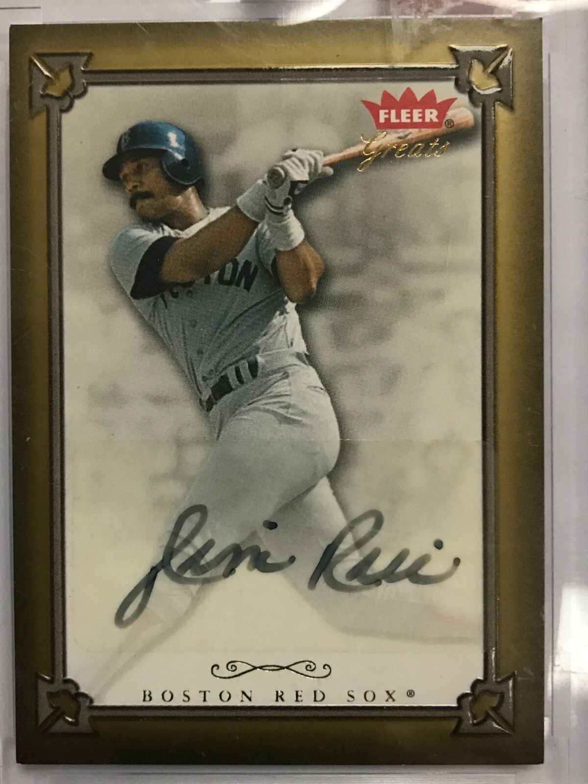 2004 Fleer Greats Boston Red Sox Jim Rice Autographed/ Signed Card GBA ...