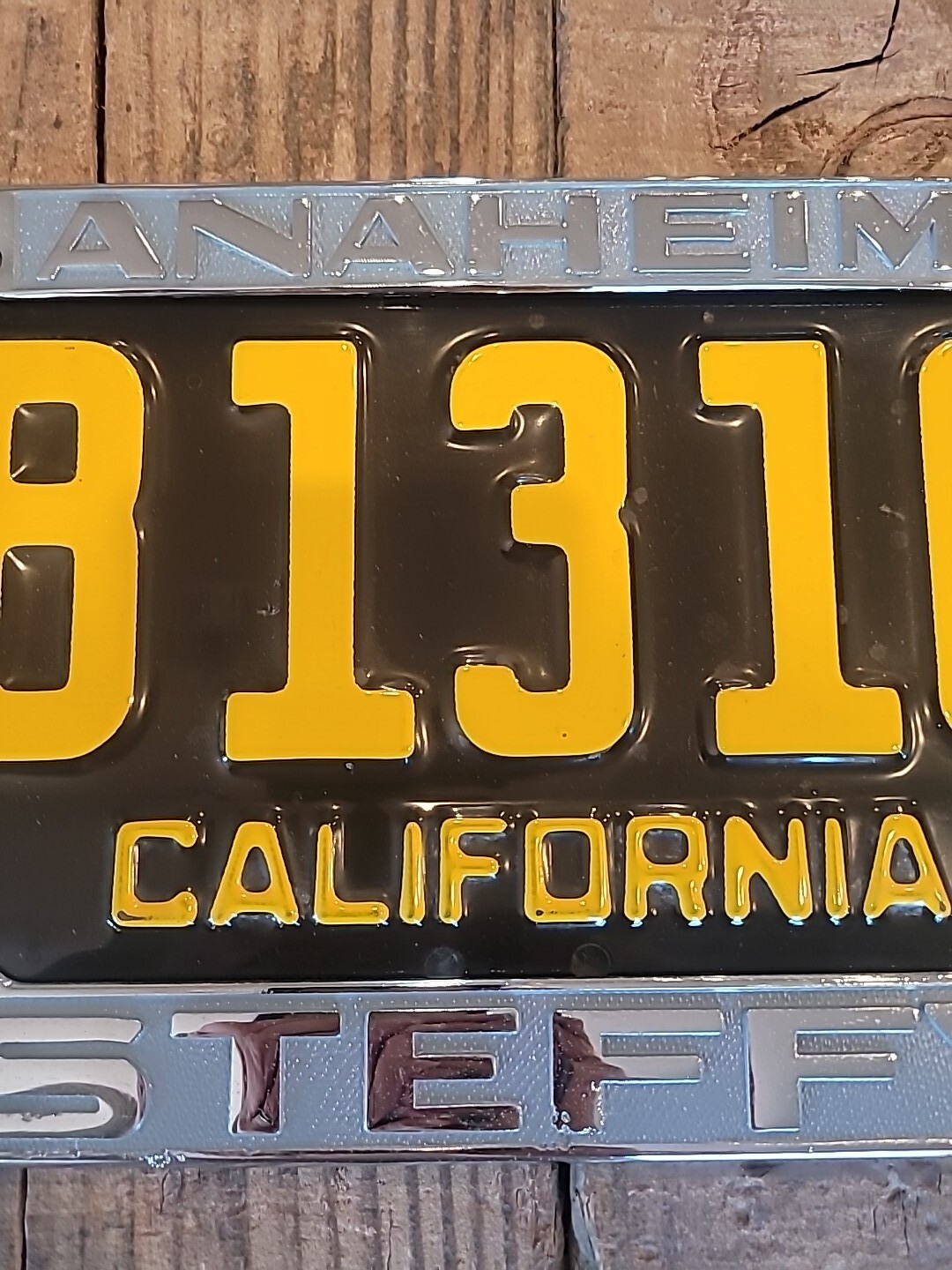 RARE Steffy Buick Anaheim California License Plate Frame Oversize 1951 ...