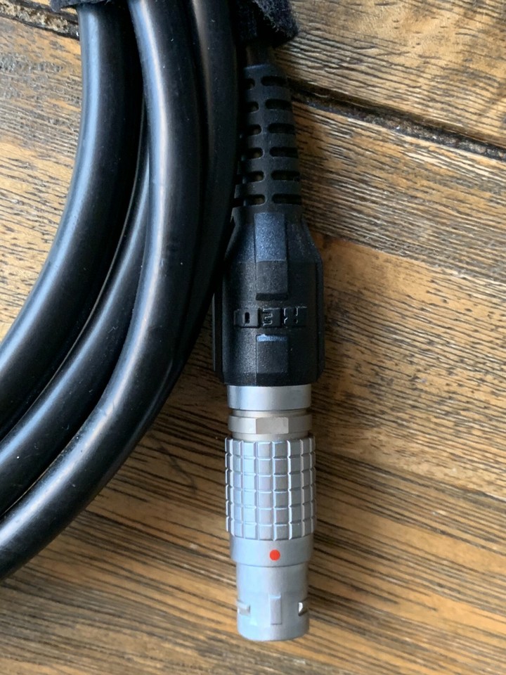 Red 6 Pin Male to 6 Pin Male 2B LEMO Cable | 10 ft Long | Red