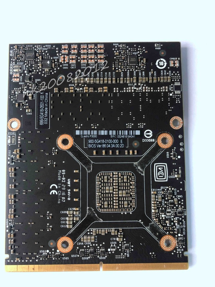 DELL HP NVIDIA Quadro P3000 P4000 8GB P5000 16GB GDDR5 MXM Video ...