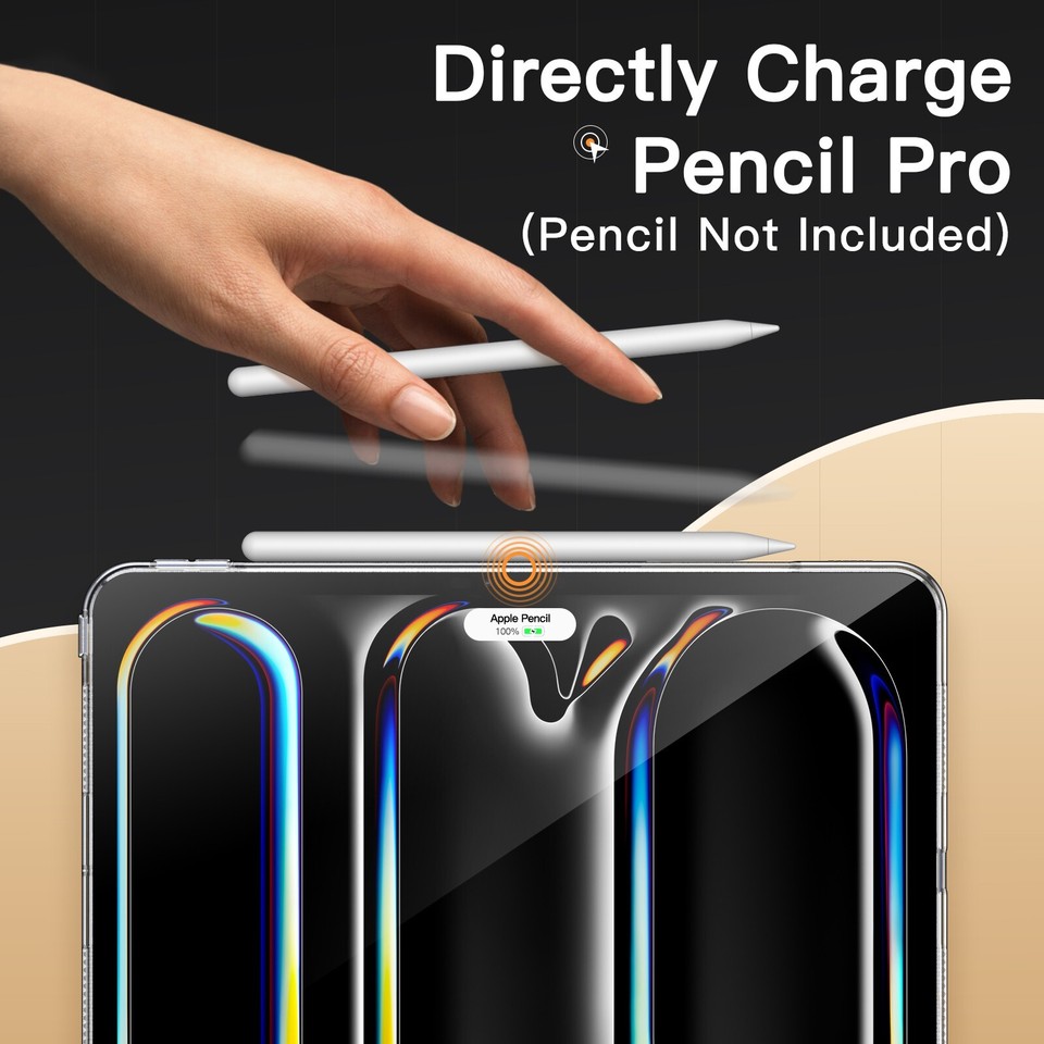 JETech Clear Case for iPad Pro 11-Inch M5/M4 2025/2024 (6th/5th ...