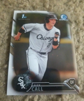 ALEX CALL 2016 BOWMAN DRAFT CARD BDC-108 NATIONALS (FIRST PROSPECT ...