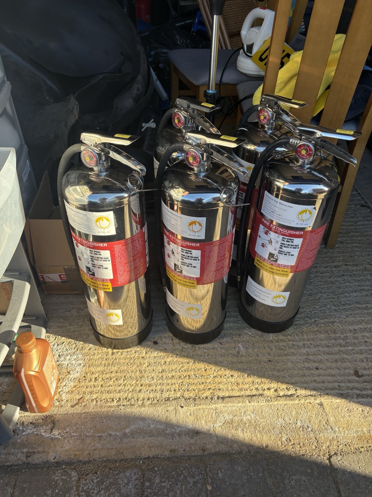 Amerex Stainless Steel 9L Water Fire Extinguisher | eBay UK