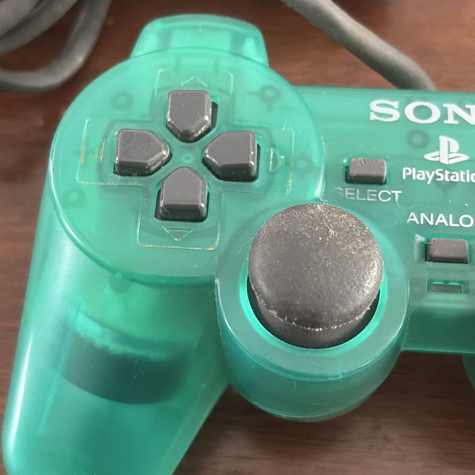 OEM Sony PlayStation PS1 Controller Emerald Green Analog SCPH-1200 ...