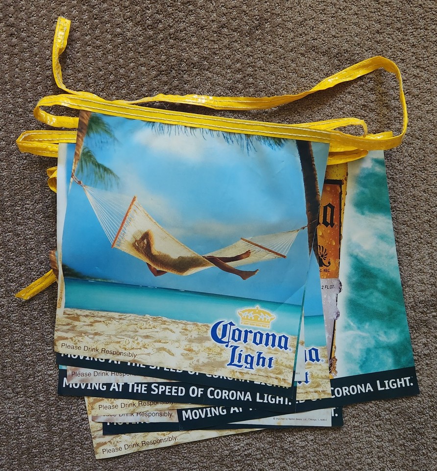 Corona Extra/Light Ice Buckets Coasters Banner Mini Bottles Pen Button ...