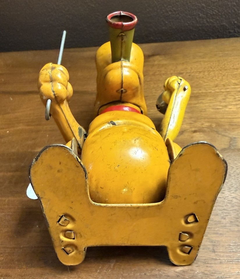 Marx Line Mar Pluto Drum Major Tin Litho Wind Up Motion Toy Vintage ...