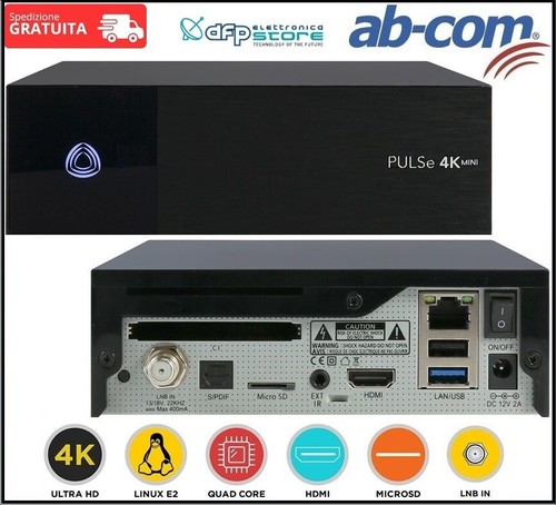Decoder Satellitare Linux Enigma2 4k Mini Pulse Supporta Modulo Cam ...