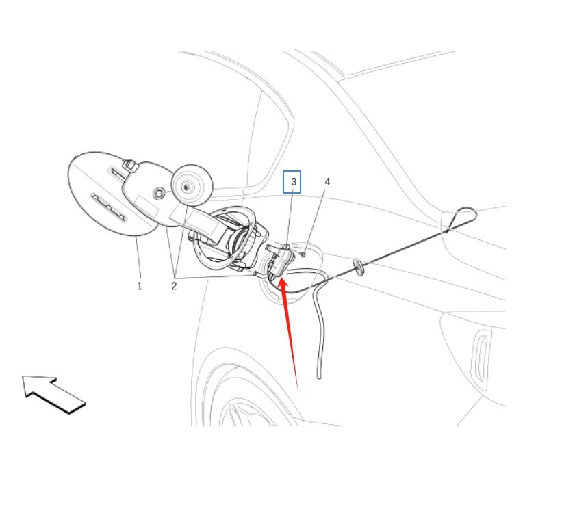 Genuine Fuel Filler Door Actuator fits Maserati Quattroporte (2013 ...