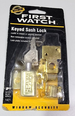 First Watch Window Security Keyed Sash Lock No. 1421 NIB | eBay