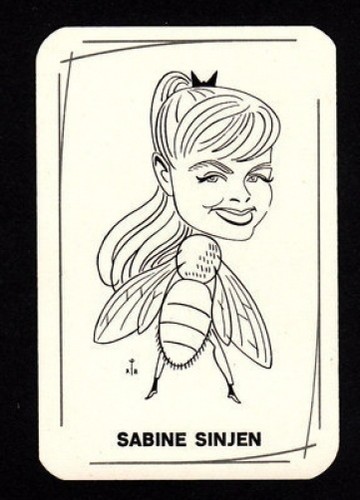 Sabine Sinjen 1950s Movie Film Star Caricature German Collector Card | eBay