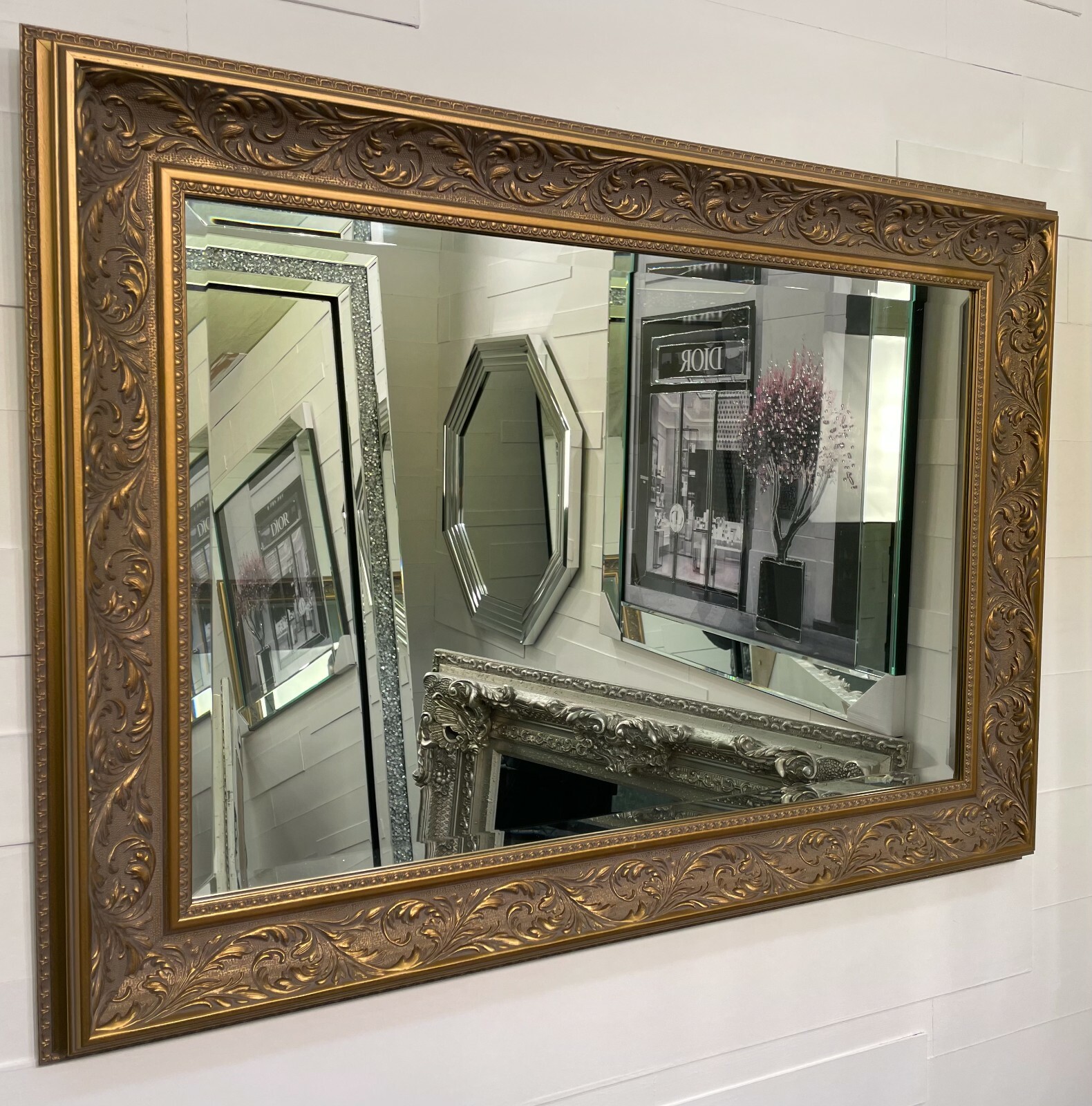 Fabulous Ornate Decorative Mirror - Choice of Size & Frame Colour ...