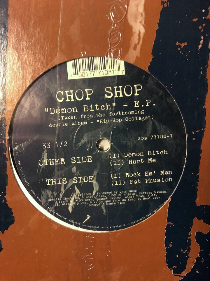 Chop Shop Demon Bitch EP 12" Record 1996 Angel Trax Hip-Hop Collage NEW ...