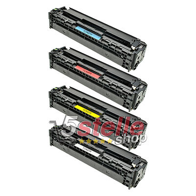 KIT 4 TONER PER HP COLOR LASERJET CP1215 CP1217 CM1312 MFP CP1510 1514N ...
