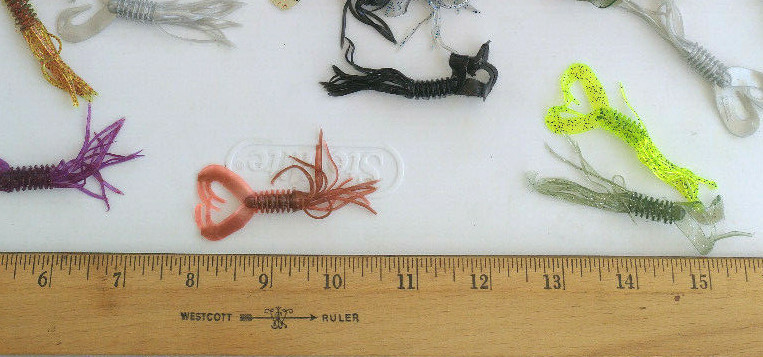 100 Assorted Creature baits 2 3/4" - Soft Plastic Baits Lot - 100 Qty ...