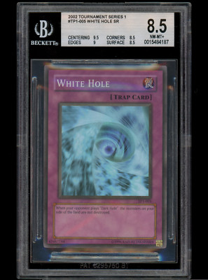 White Hole Super Rare TP1-005 Yugioh Tournament Pack 1 BGS 8.5 NEAR MINT + | eBay