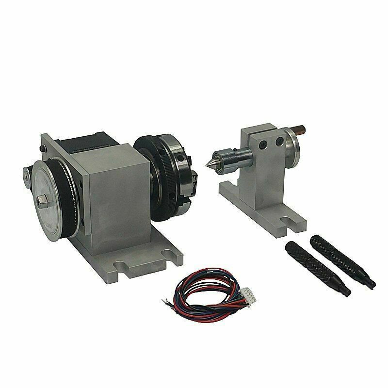 CNC Engraving Machine Four-axis Rotating Shaft 65mm Chuck with Thimble ...
