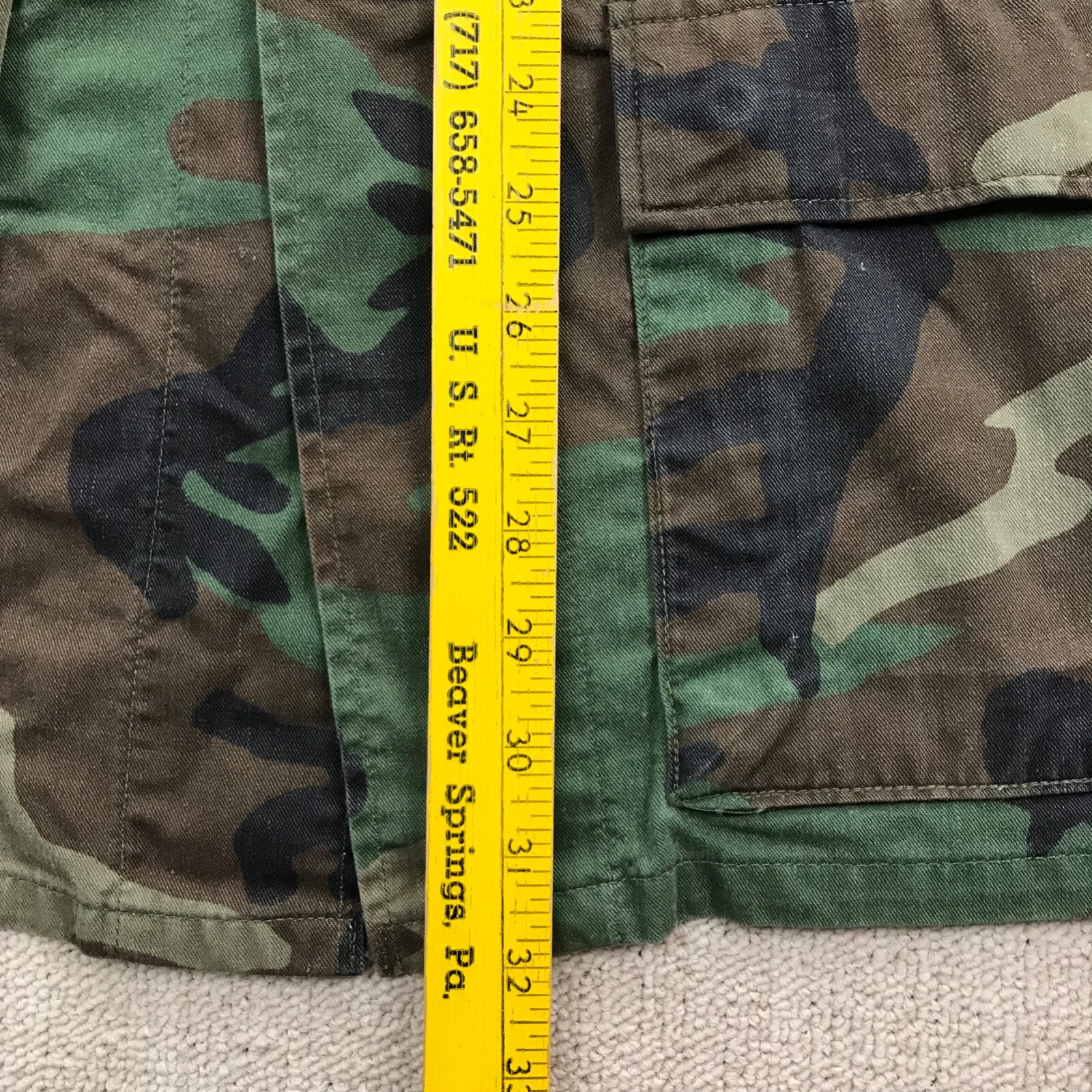 VINTAGE US Army Woodland Camo Jacket Mens Medium Comb… - Gem