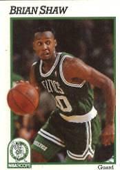 1991-92 Hoops Boston Celtics Basketball Card #17 Brian Shaw | eBay