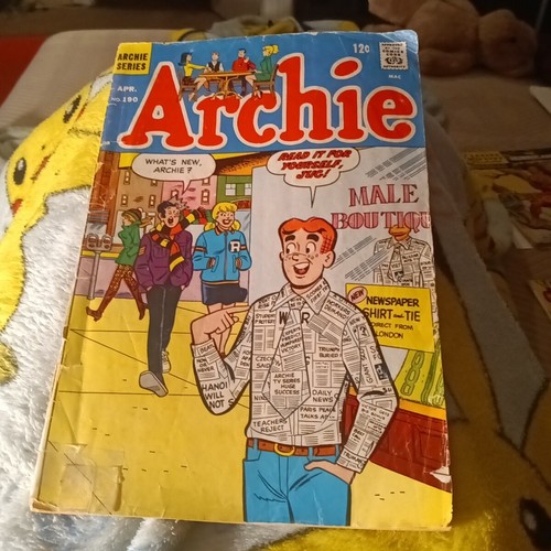 ARCHIE #190 mlj Series Comics 1969 Betty and Veronica Jughead silver ...