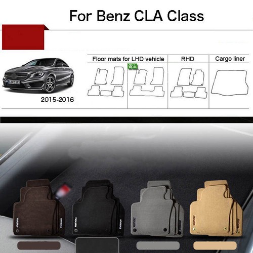 Full Set 1/2"Thick Solid Nylon Interior Floor Carpet Mats For RHD Benz ...