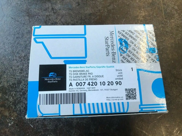 Mercedes-Benz Genuine Rear Brake Pad Set 0074201020 for sale online | eBay