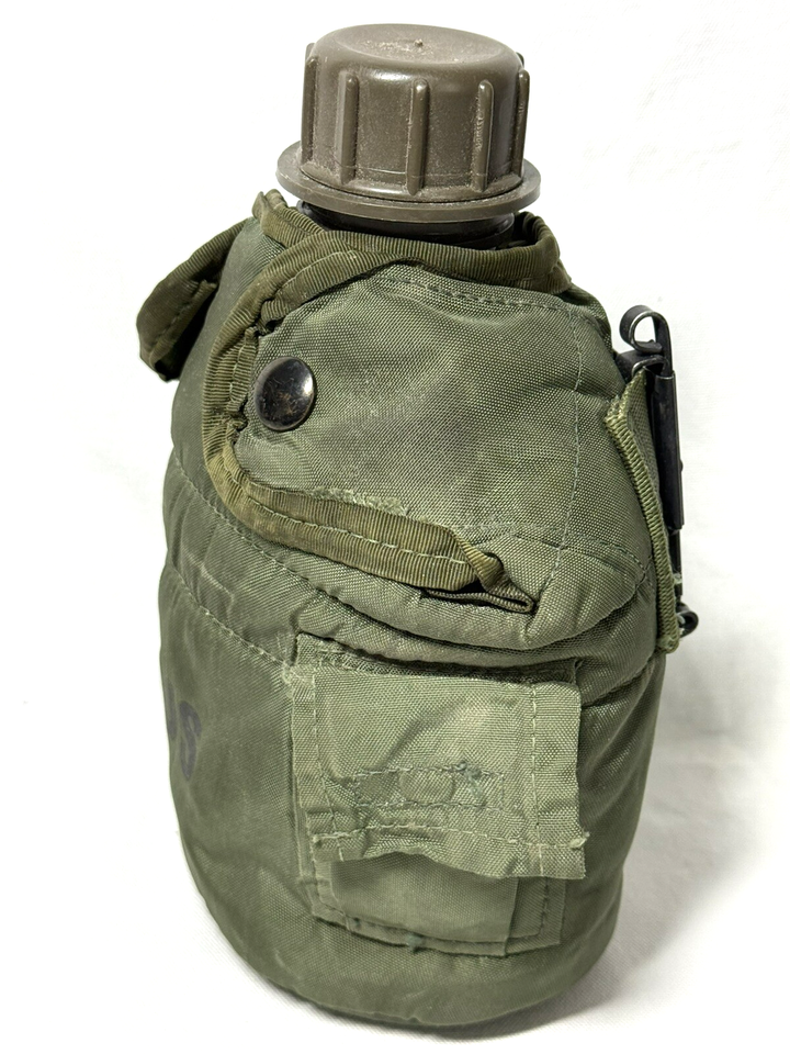Vintage 1970's U.S. Army Canteen Water Flask And Insulated Cover With ...