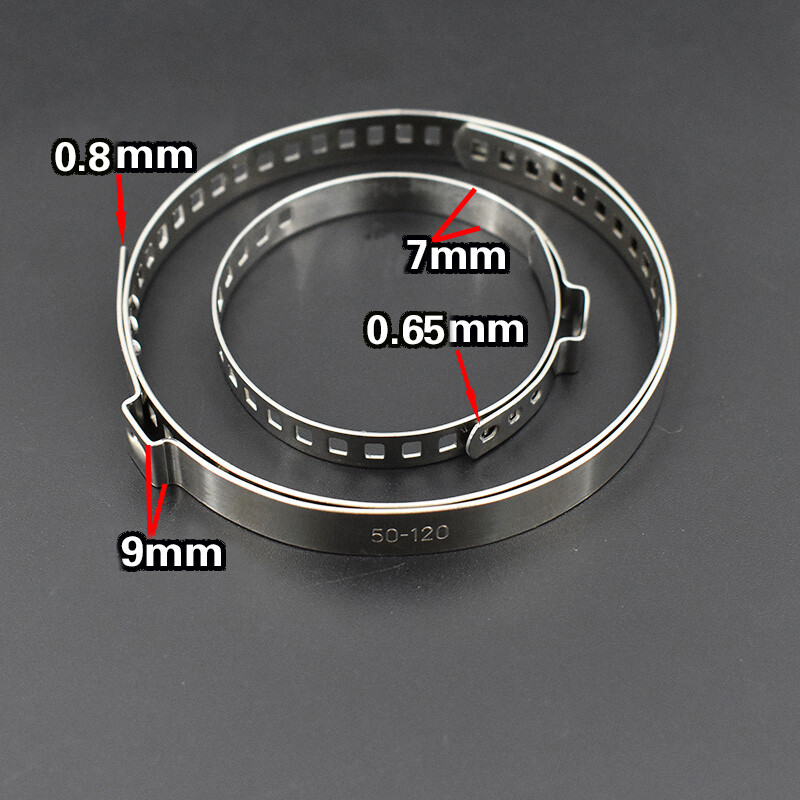 2Pcs Universal Stainless Steel Axle CV Joint Boot Crimp Clamp Kit ...