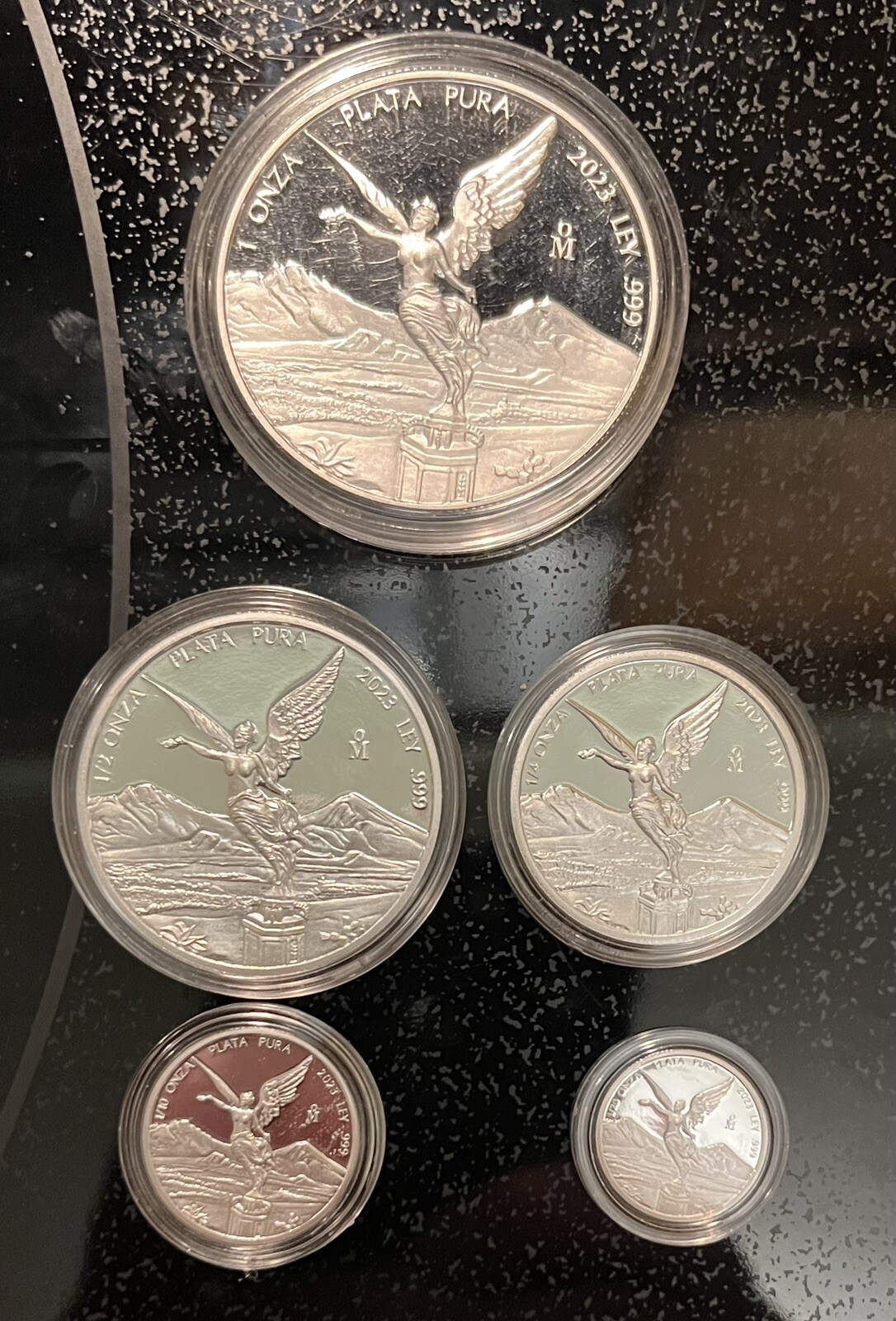 2023 MEXICO ONZA SILVER LIBERTAD 5 COIN PROOF SET Fully Encapsulated | eBay