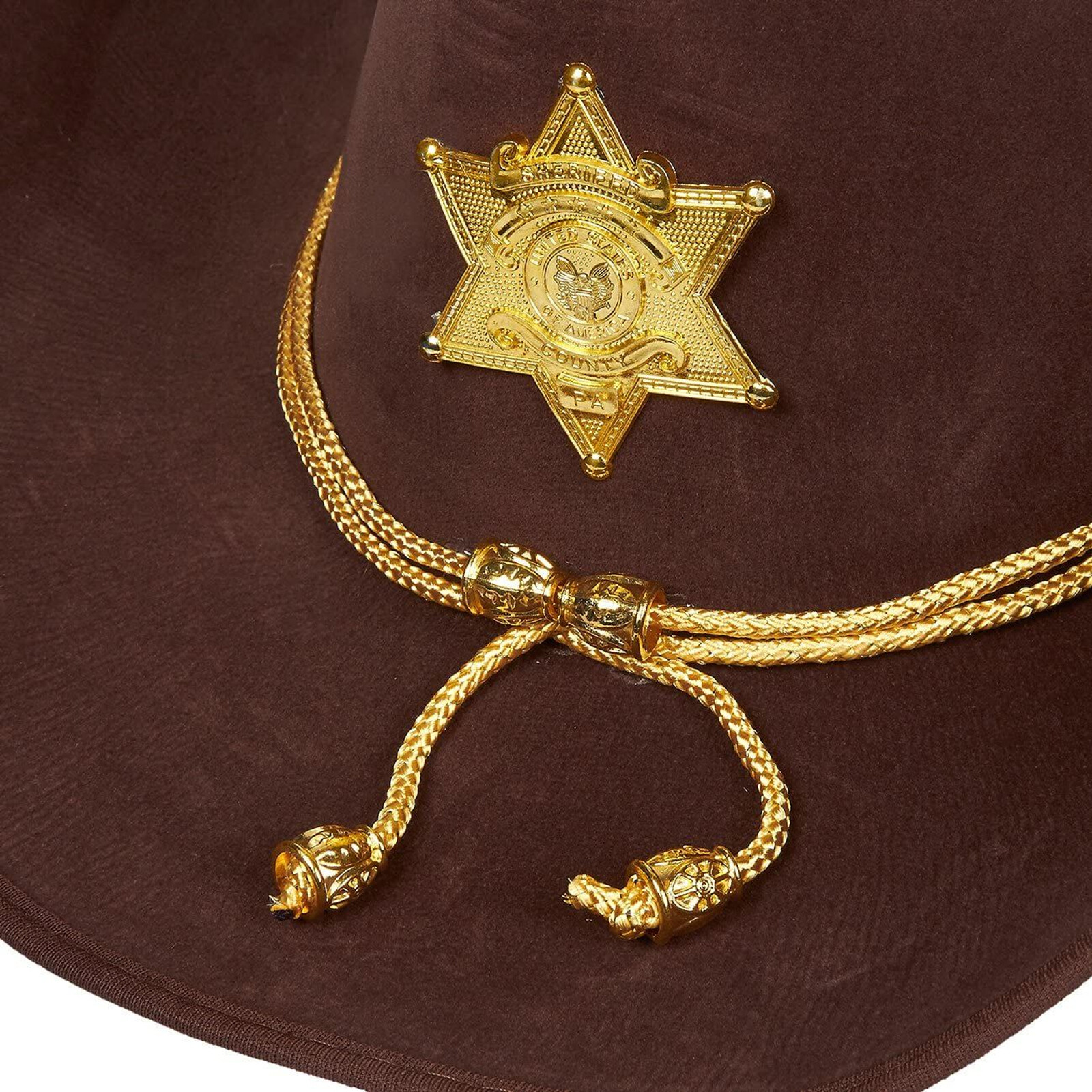 Felt Cowboy Sheriff's Hat for Men Boys Halloween Party Costume ...