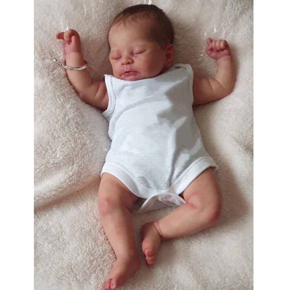 Reborn Dolls Boy Girl Baby Sleeping 20" Newborn Handmade Kids Gift Fake ...