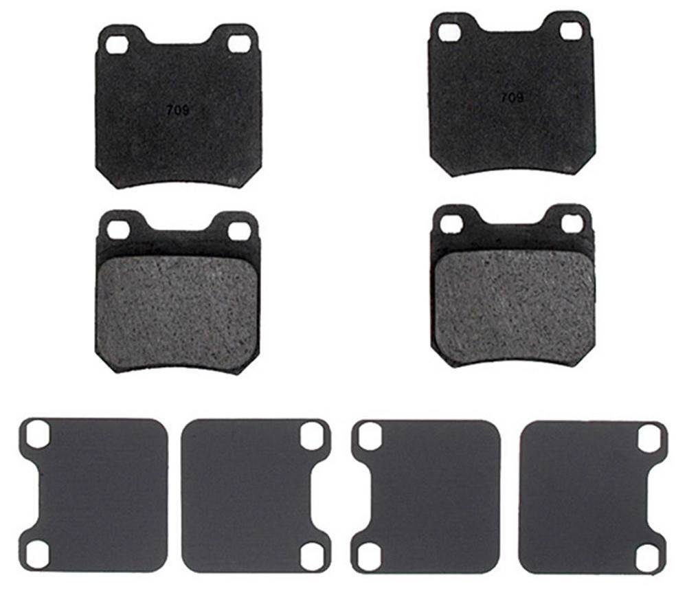 Disc Brake Pad Set-Premium Grade Organic Disc Brake Pad Rear Federated ...