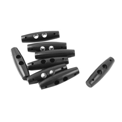 Olive Shape 2 Holes Toggle Stopper Buttons Coat Cord Adjustive Lock ...