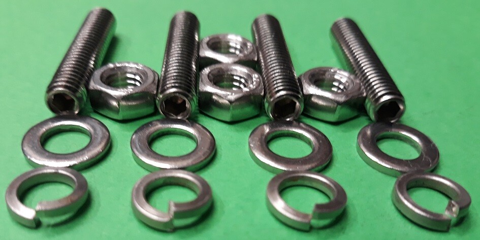 4 Air Cooled VW Generator Pedestal Stand Stainless Studs & Nuts Beetle ...