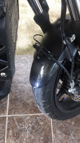 Carbon Fibre Fender Extender Suzuki SV 650 Sv650 2002 Fenda Extenda ...