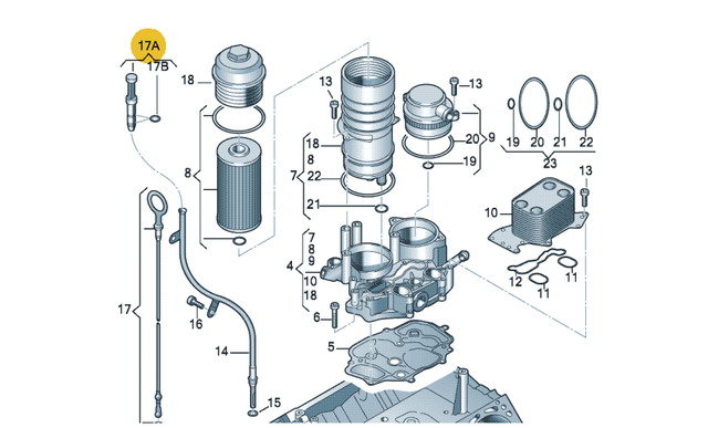 Genuine Sealing Stud For VW Audi A4 S4 A5 S5 059115418A for sale online ...