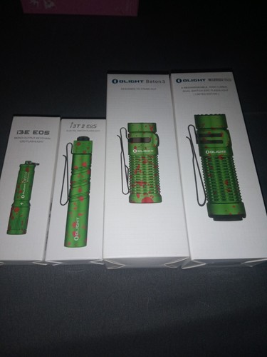 Olight Baton 3 Led Flashlight Warrior Nano I3t 2 I3e Eos Zombie Green ...