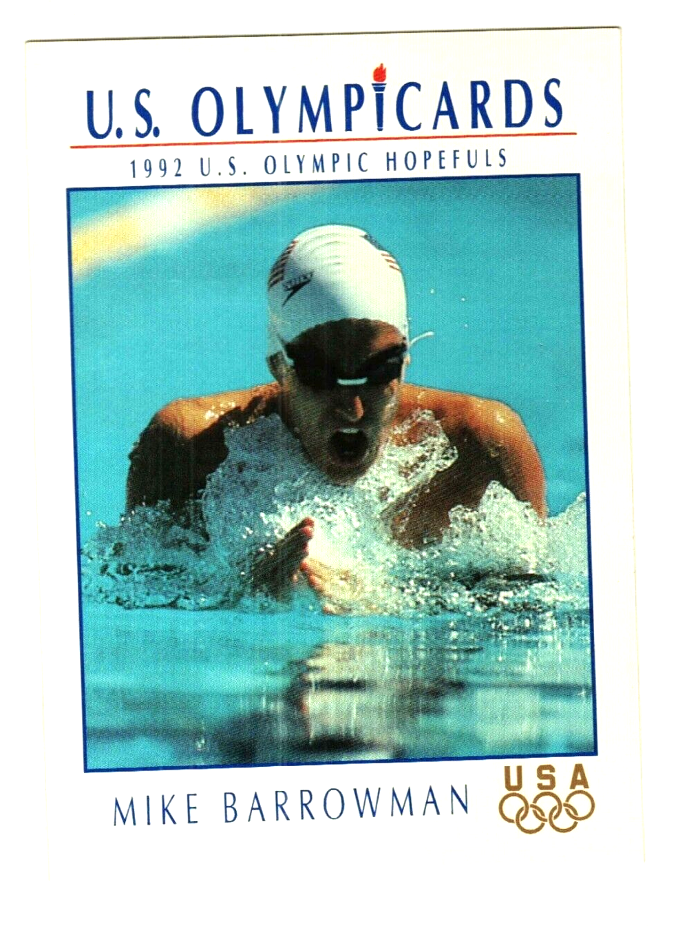 1992 Impel U.S. Olympicards - # 68 MIKE BARROWMAN SWIMMING NM-MINT | eBay