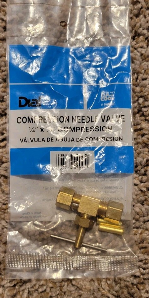 Compression Needle Valve 1/4" X 1/4" | eBay