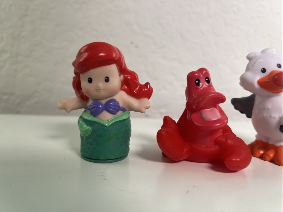 Little People Little Mermaid Figures Lot Ariel Sebastian Scuttle ...