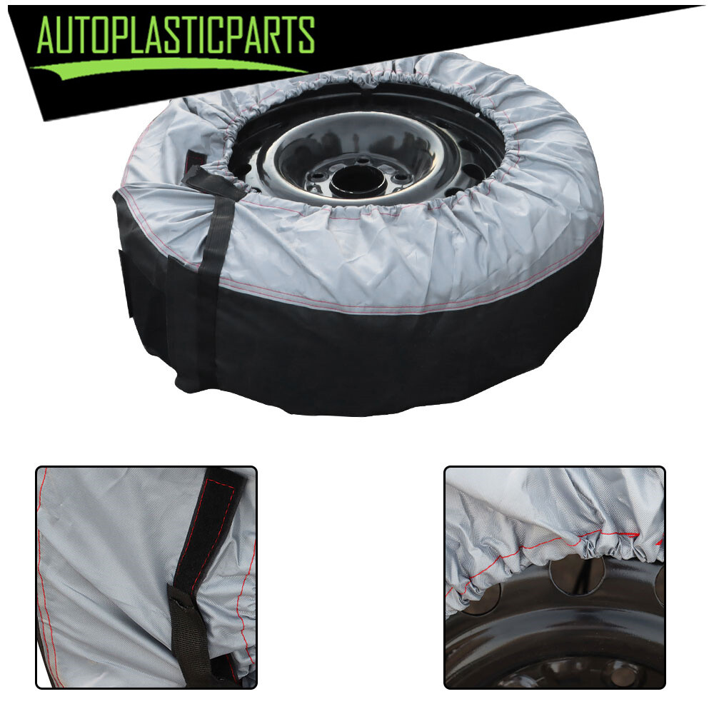 4 Pack Waterproof Tyre Cases And Tyre Bags Gray With Black Handle 600d ...