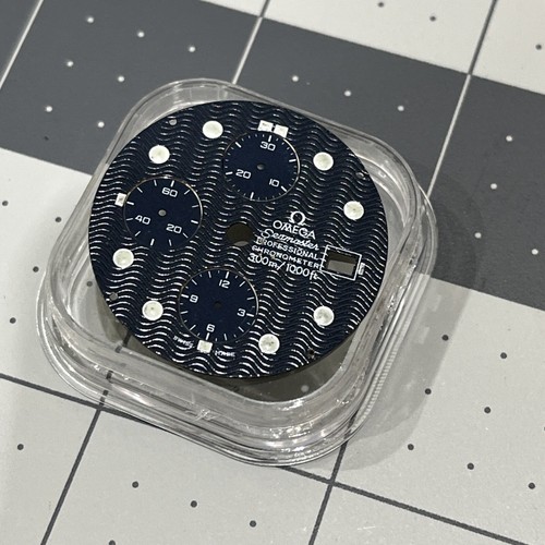 Original Omega Seamaster Dial 30mm Blue Wave 300m/1000ft Chrono | eBay