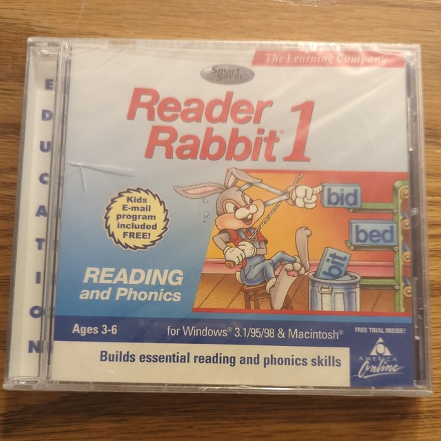 Reader Rabbit 1 Reading and Phonics Ages 3-6 RRD3744AE (pc/mac 1998 ...