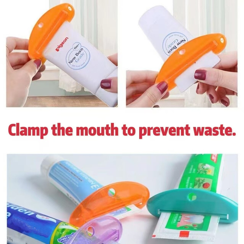 Plastic Tube Squeezer Toothpaste Dispenser Holder Rolling Bathroom ...