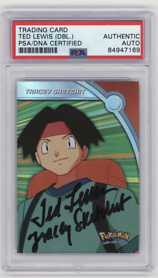 PSA Double Signed Ted Lewis Pokemon Topps Tracy Sketchit | eBay
