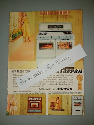 Tappan oven Vintage 1958 5x7 Magazine Ad | eBay