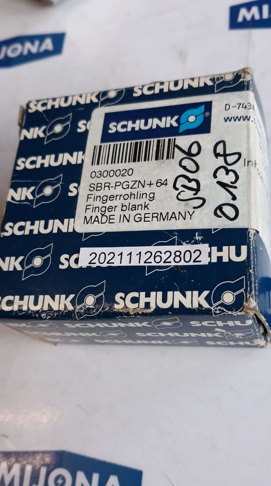 Schunk SBR-PGZN+50 FINGER BLANK 0300019 SBR PGZN 50 NEW OLD STOCK | eBay UK