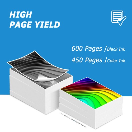 Ink Cartridges 67XL 67 XL for HP DeskJet 1255 2722 2732 2752e 2755e ...